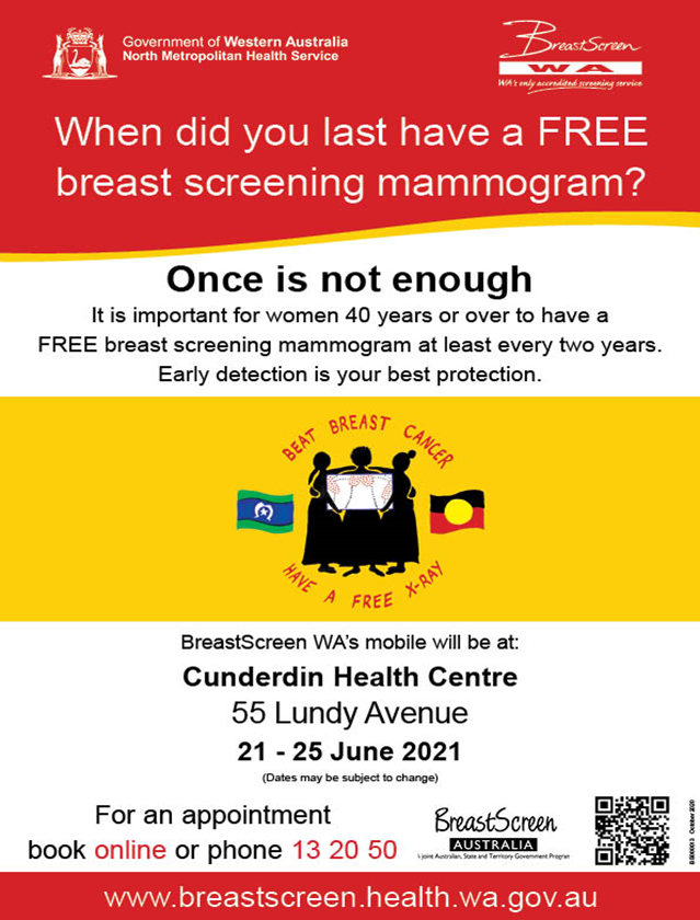 News Story - BreastScreen WA'S Mobile - Cunderdin » Shire of Tammin